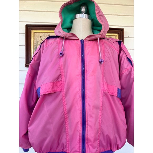 At Ease | Jackets & Coats | Vintage 98s Lined Wind Breaker Jacket Pink ...